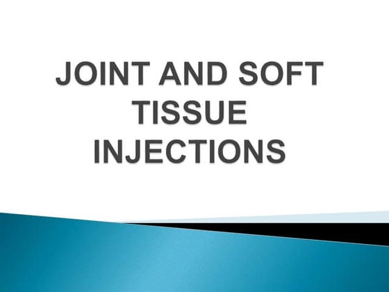 Intra articular injection by dr. ahmed shedeed | PPT