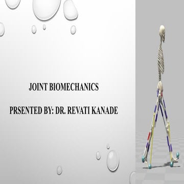 JOINT BIOMECHANICS - KINESIOLOGY PART- I | PPTX