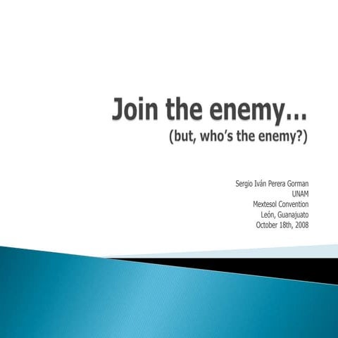Join the enemy | PPTX