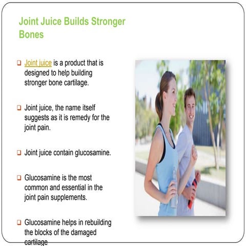 Joint juice-Relieving joint pains | PPT