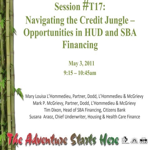 Joint Presentation On Hud & Sba 2011 | PPT