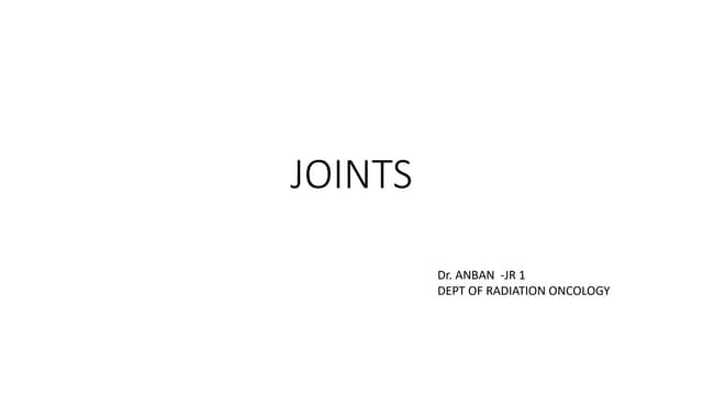 ppt on Joint | PPTX