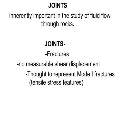 Geological Joints | PPT