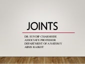 Joints and ligament with various types of joints | PPTX