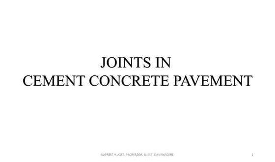 Difference between control, construction, and expansion joints | PPT