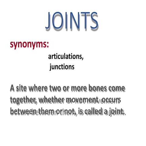 joints and its classification different types of joints .pptx | Death ...