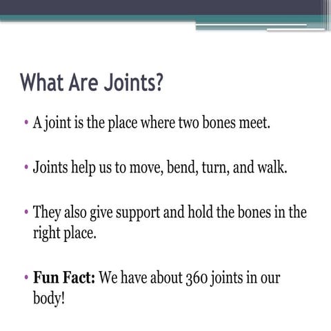 ppt on Joint | PPTX