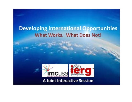 Developing next practices | PPT