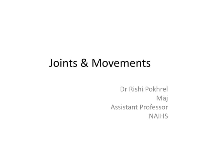 Body movements ppt | PPT