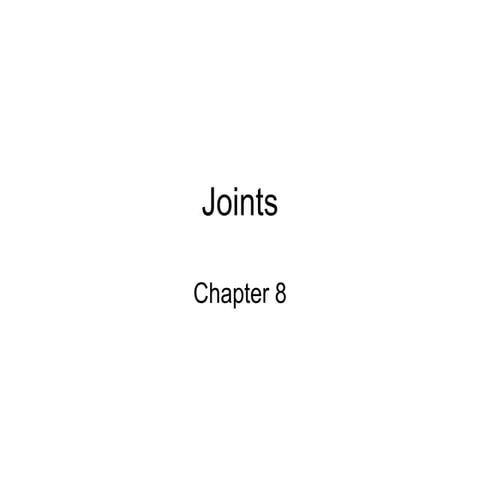 Joints Notes | PPT