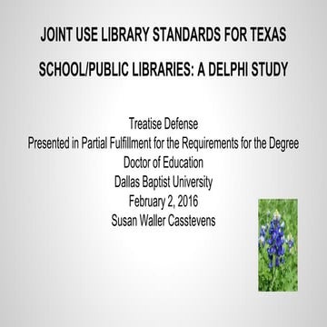 Joint use library standards for texas | PPTX