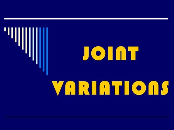 Mathematics 9 Lesson 4-C: Joint and Combined Variation | PPTX | Physics ...
