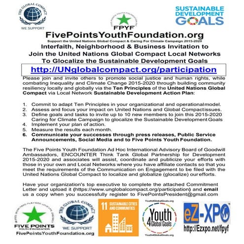 Join United Nations Global Compact Localizing SDGs Invitation Booklet ...