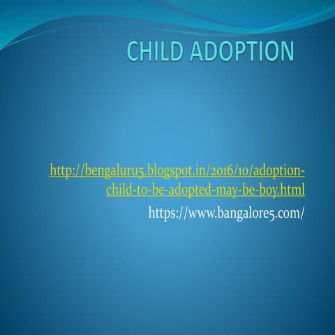 CHILD ADOPTION | PPTX