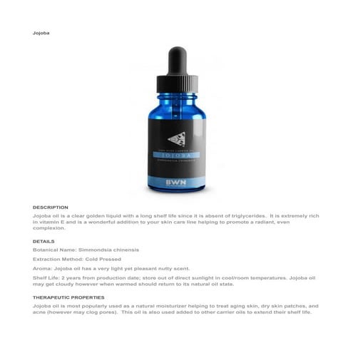 Jojoba oil | PDF