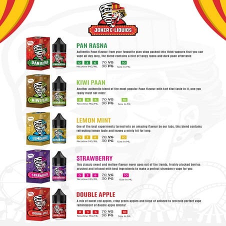 JOKER Vape Juice Flavours in India | PDF