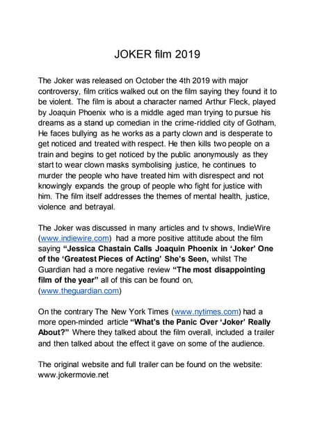 Joker | PDF