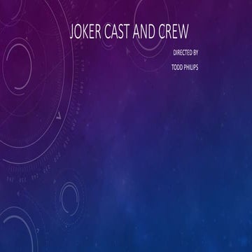 Joker Analysis | PDF