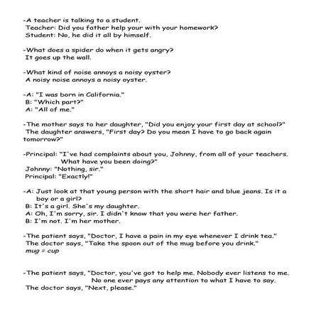 Jokes For Magazine | DOC