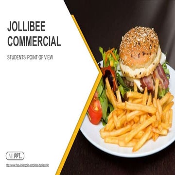 JOLLIBEE Presentation. commercial powerpoint | PPTX