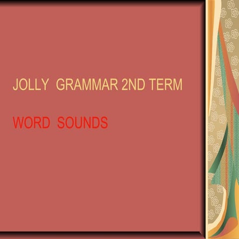 Jolly grammar 2 nd term.pptbuena | PPT