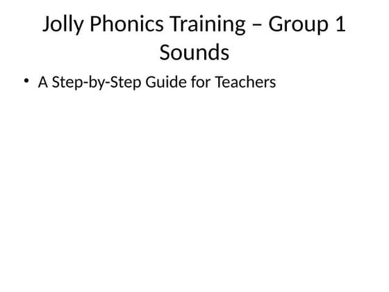 A jolly phonics lesson plan letter sound a | PDF