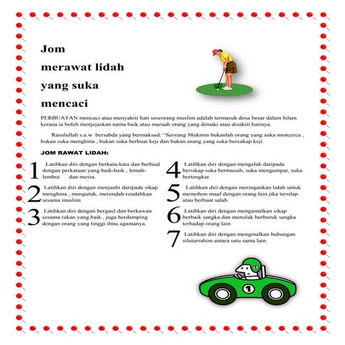 Jom rawat lidah yang suka mencaci | DOCX