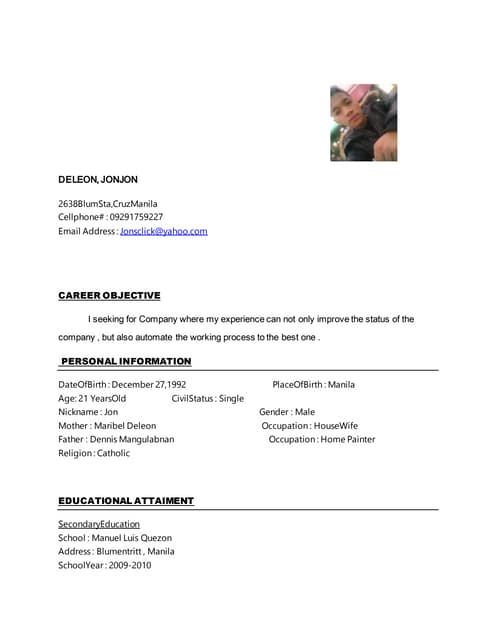 ARLYN C-resume | PDF
