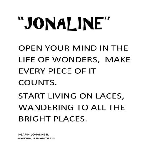 Jonaline agarin | PDF