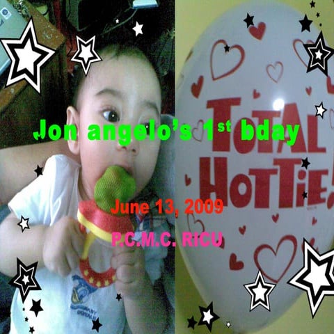 Jon Angelo’S 1st Bday | PPT