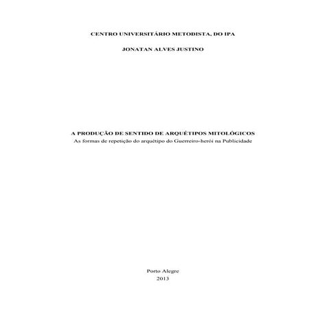 Jonatan justino monografia 2013 | PDF