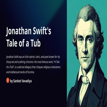 A tale of a Tub by Jonathan Swift. ppt. | PPTX