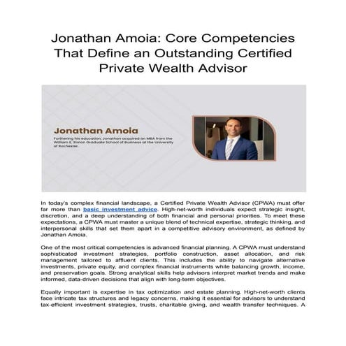 Jonathan Amoia_ Core Competencies That Define an Outstanding Certified ...