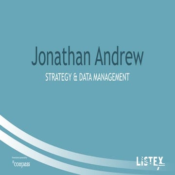 LISTEX 2018 Winter Exchange: Jonathan Andrew - Digitisation ...