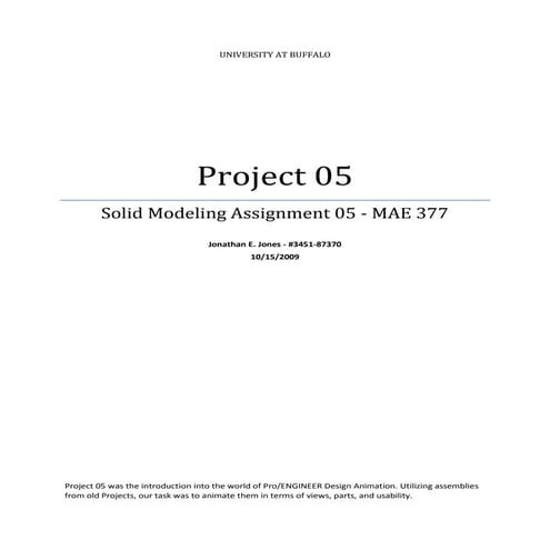 Jonathan Jones Mae377 Project05 | PDF | Computer Animation | Computer ...