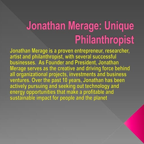 Jonathan merage: featured in the prominent magazine Weatherwise | PPT