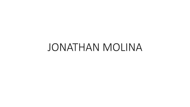 Jonathan Molina presentations