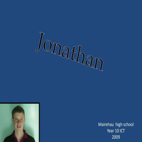 Showcase Portfolio Jonathan | PPTX