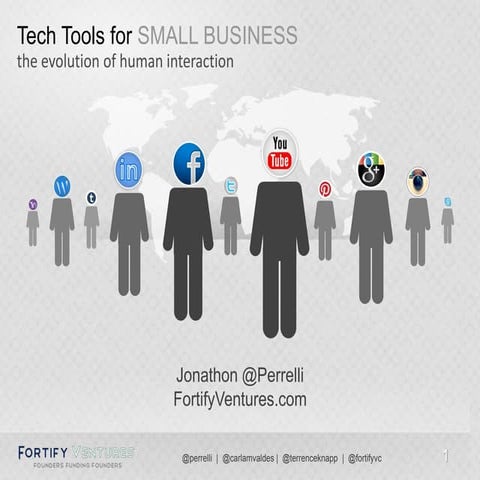 Jonathon Perrelli of Fortify Ventures - tech tools for startups and small shops. | PPTX