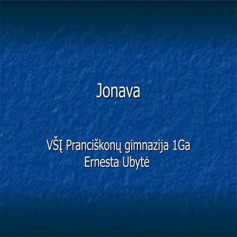 Jonava | PPT