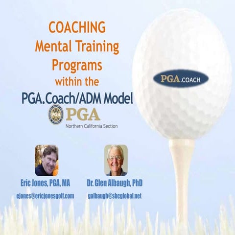 Coaching Mental Training Programs for Golf - Jones-Albaugh | PPTX