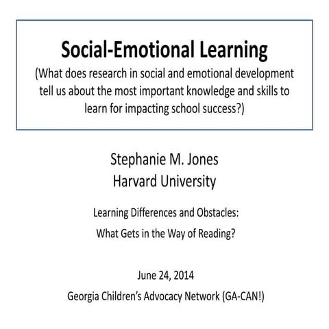 Social Emotional Learning | PPTX
