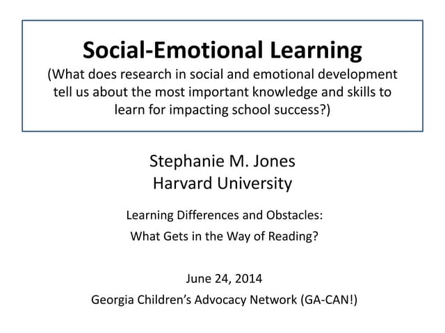 Social-emotional Learning | PPTX