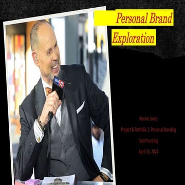 Personal Brand Exploration- Ronnie Jones | PPT