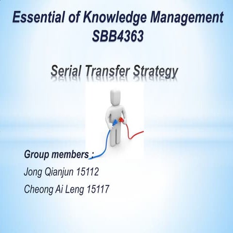 Knowledge Transfer Strategies: Serial Transfer | PDF
