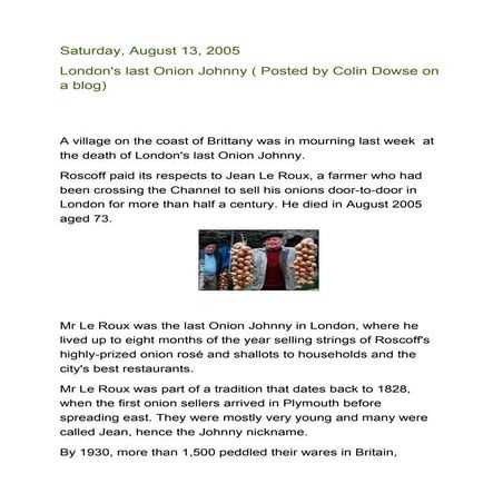 Jonhnny Oinion Man | PDF