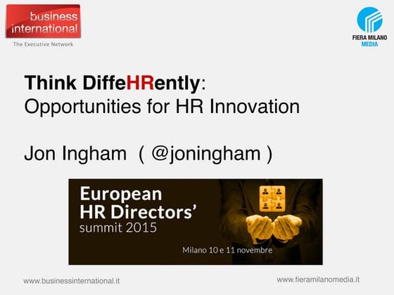 HR Innovation Lab 2016 (English version) | PPT