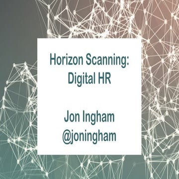 Horizon Scanning - Digital HR | PPT