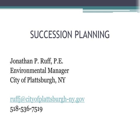 Jon ruff succession_planning | PPTX
