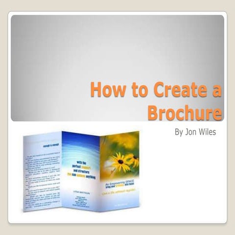 Travel brochure grade 8 | PPTX